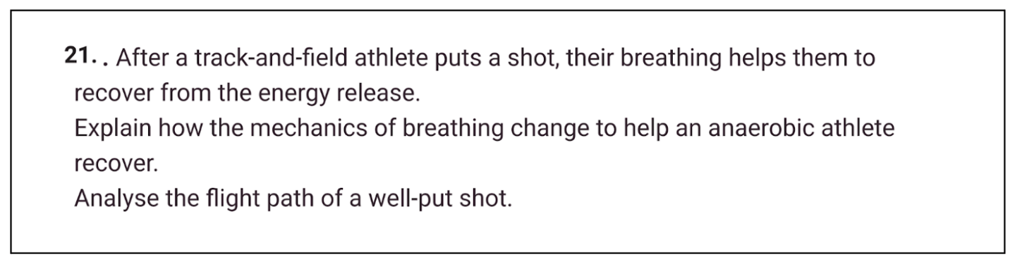 Extended writing examples for your PE Course - Part 4 OCR A-Level PE